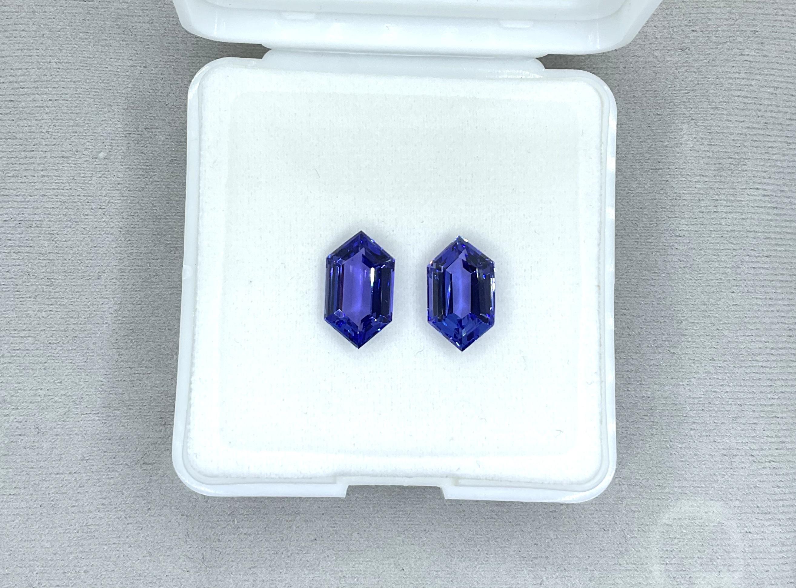 Top Quality 8.89 Carats Tanzanite Hexagon Cut Stone For Fine Jewelry ...