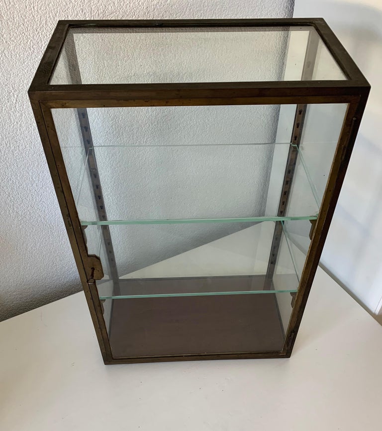 Top Quality Antique Brass and Glass Display Cabinet for Rolex / Jewelry ...
