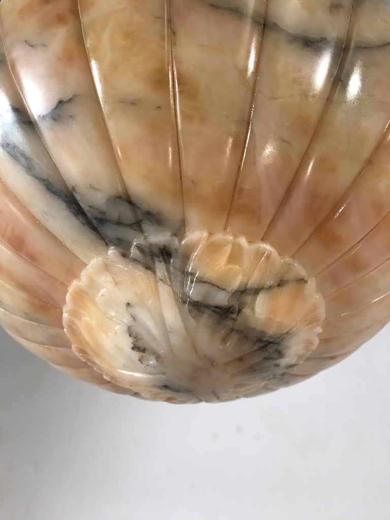 Top Quality Carved and Great Color W. Black Veins Alabaster Arts and ...