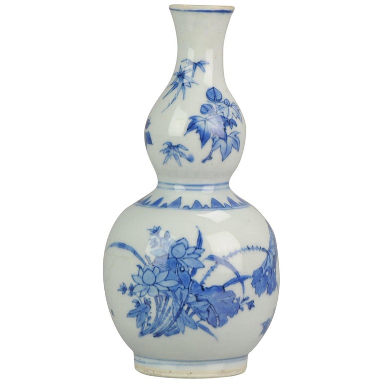 Top Quality Chinese Porcelain 17th C Transitional Double Gourd Vase ...