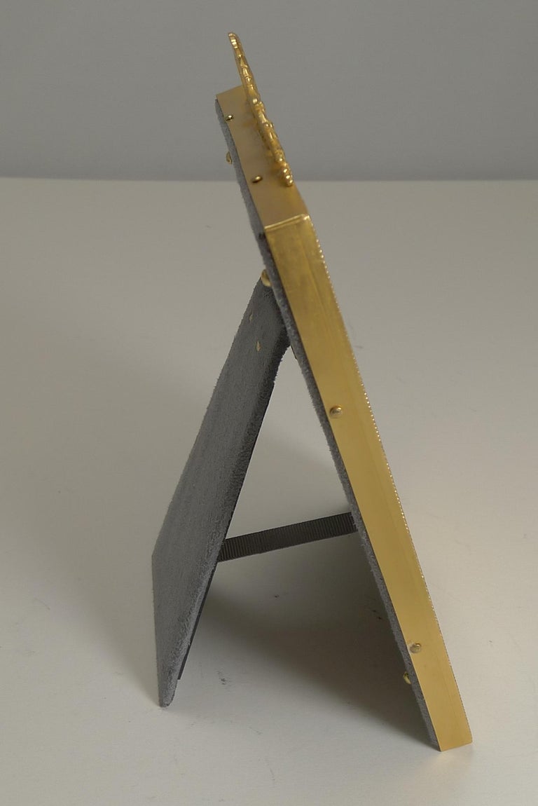 Top Quality French Gilded Bronze Photograph Frame, Engraved Slip, circa ...