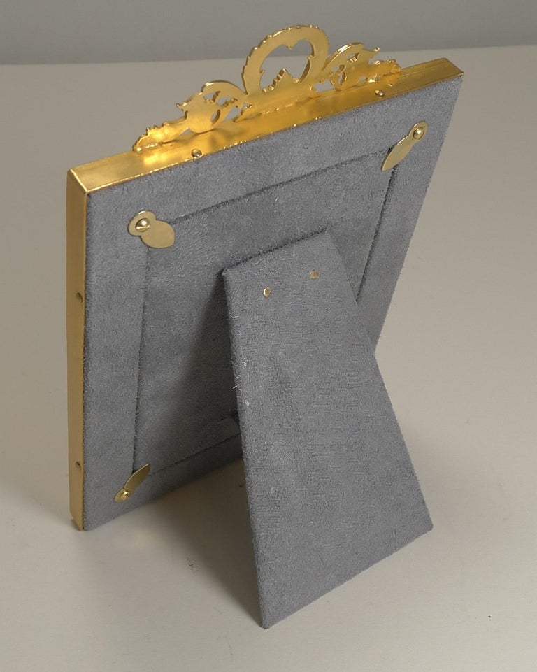 Top Quality French Gilded Bronze Photograph Frame, Engraved Slip, circa ...