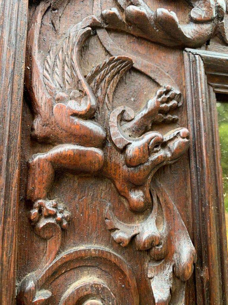 Top Quality Early Antique Renaissance Revival Wall Mirror Sculptured ...