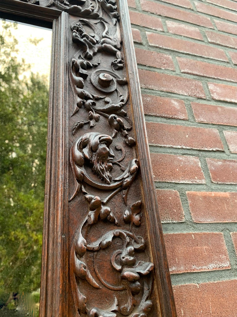 Top Quality Early Antique Renaissance Revival Wall Mirror Sculptured ...