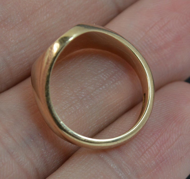 Top Quality Rise like a Phoenix on Crown 9Ct Gold Intaglio Seal Signet ...