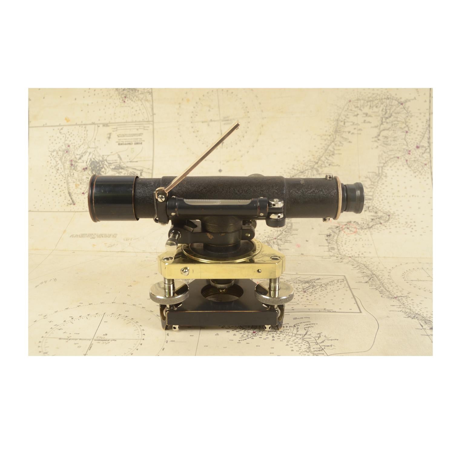 Topographic Brass Level Surveyor Instrument by Stanley circa 1870 ...