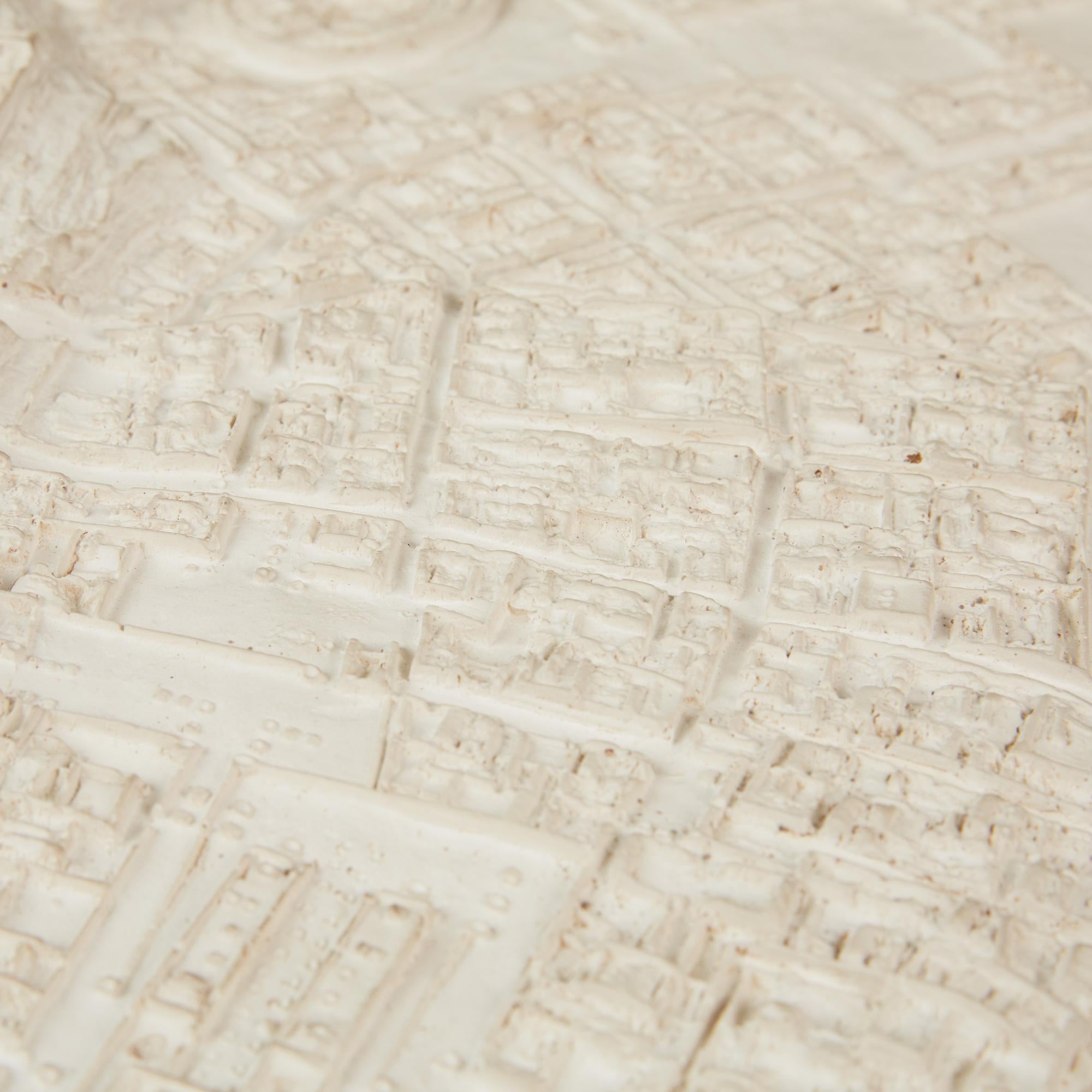 Topographical Survey Ceramic Wall Sculpture at 1stDibs