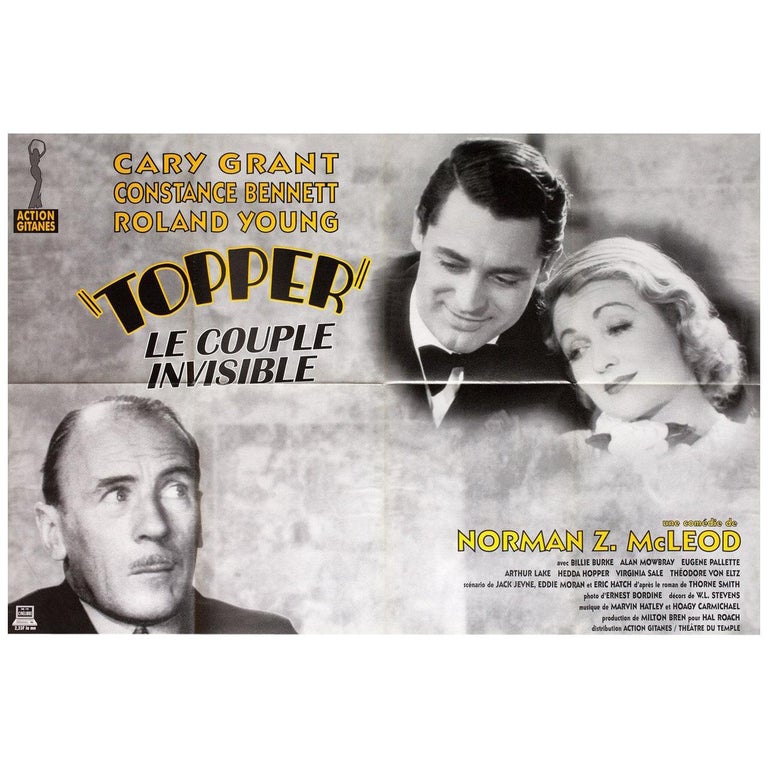 Topper R1990s French Half Grande Film Poster For Sale at 1stDibs