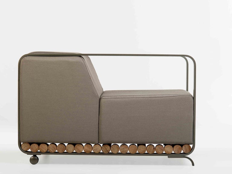 "Toras" Sofa in Hardwood by Arthur Casas, Brazilian Contemporary Design ...