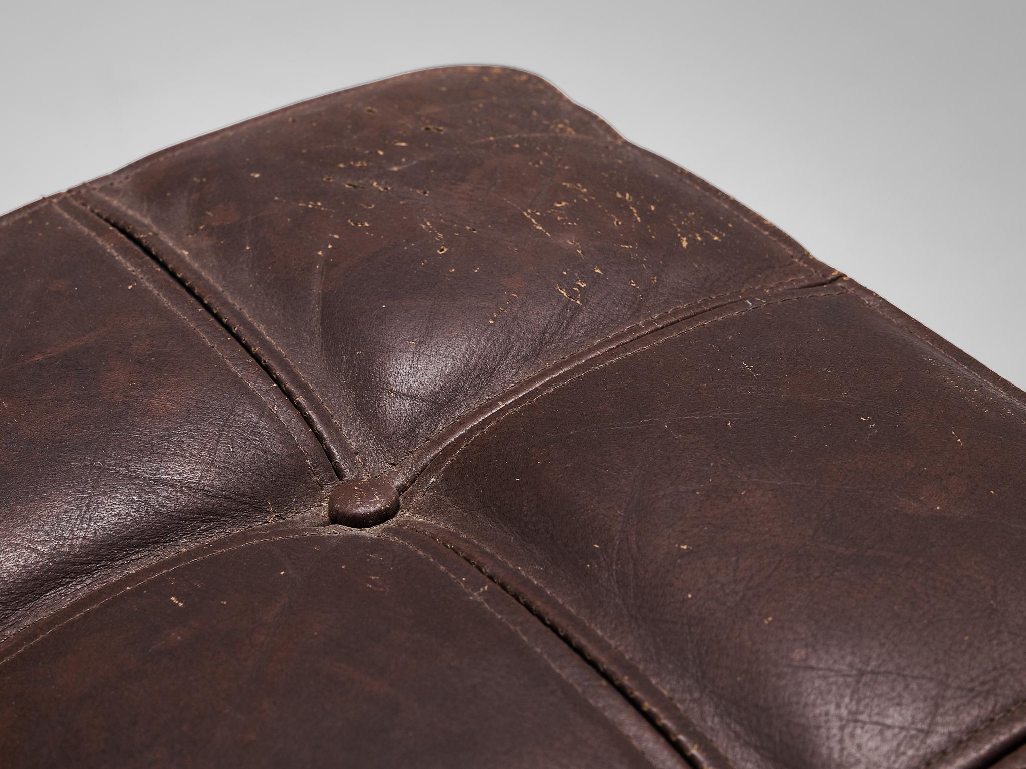 Torben Lind and Ole Gjerløv-Knudsen Easy Chairs in Oak and Brown ...