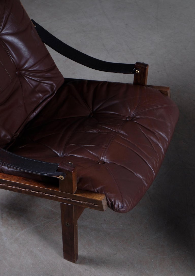 Torbjørn Afdal Hunter Easy Chair with Ottoman, 1970s For Sale at ...