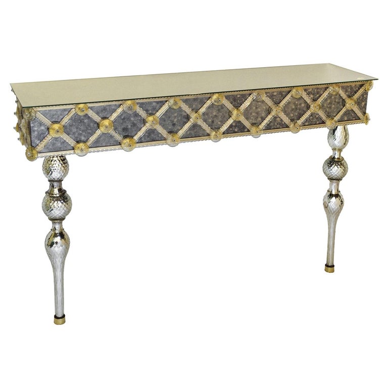 Torcello Murano Glass Console For Sale at 1stDibs
