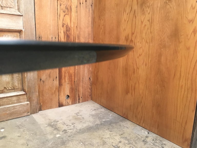 Torch Cut Steel Brutal Dining Table at 1stDibs