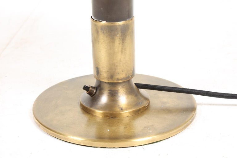 "Torch" Table Lamp in Brass and Glass by Fog and Mørup 1930s, Art Deco ...