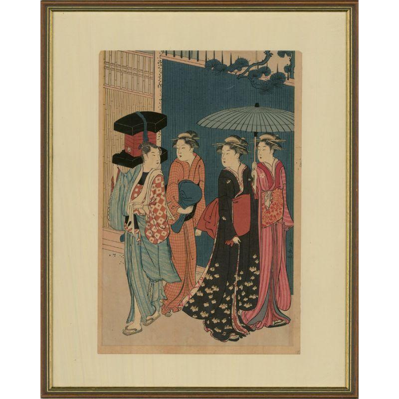 Torii Kiyonaga - Torii Kiyonaga (1752–1815) - 19thC Japanese Woodblock ...