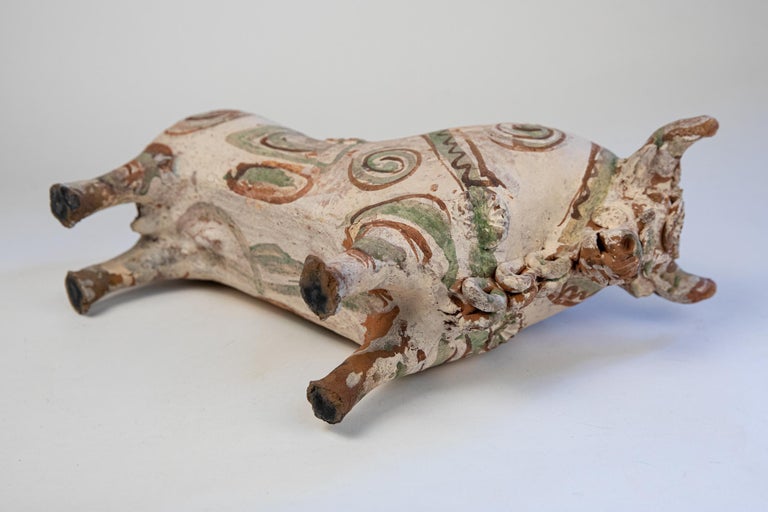 Torito de Pucara Antique Painted Terra Cotta Pottery Peruvian Bull ...