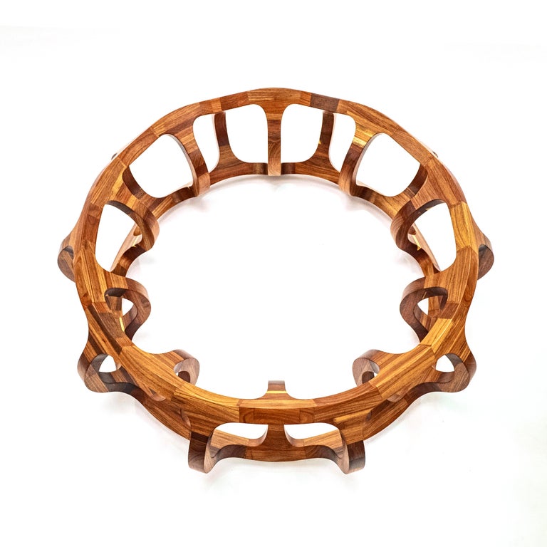 Toro G10, Geometric Sculptural Center Table Made of Solid Wood by Pedro ...