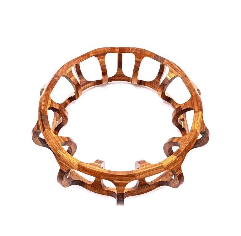 Toro G10, Geometric Sculptural Center Table Made of Solid Wood by Pedro ...