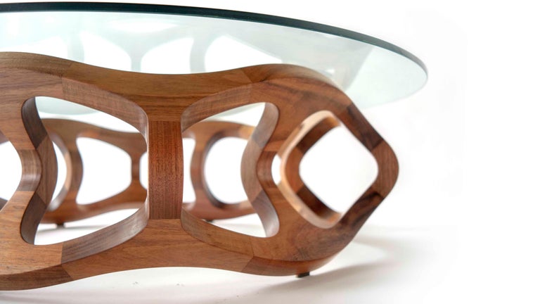 Toro G6, Geometric Sculptural Center Table Made of Solid Wood by Pedro ...