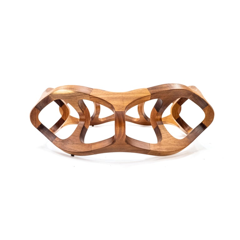 Toro G6, Geometric Sculptural Center Table Made of Solid Wood by Pedro ...