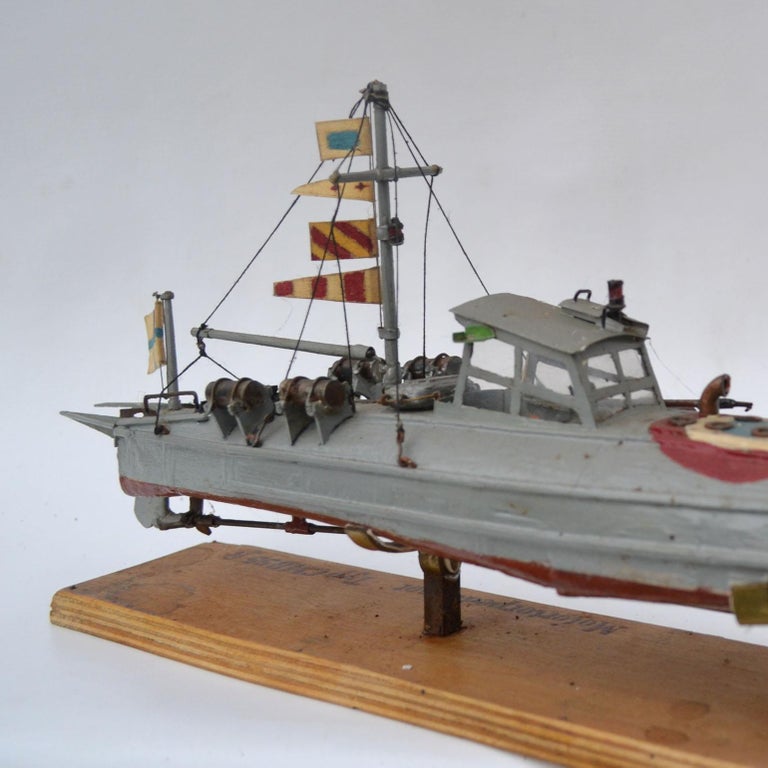 Torpedo Motor Boat Model, Early 20th Century For Sale at 1stDibs