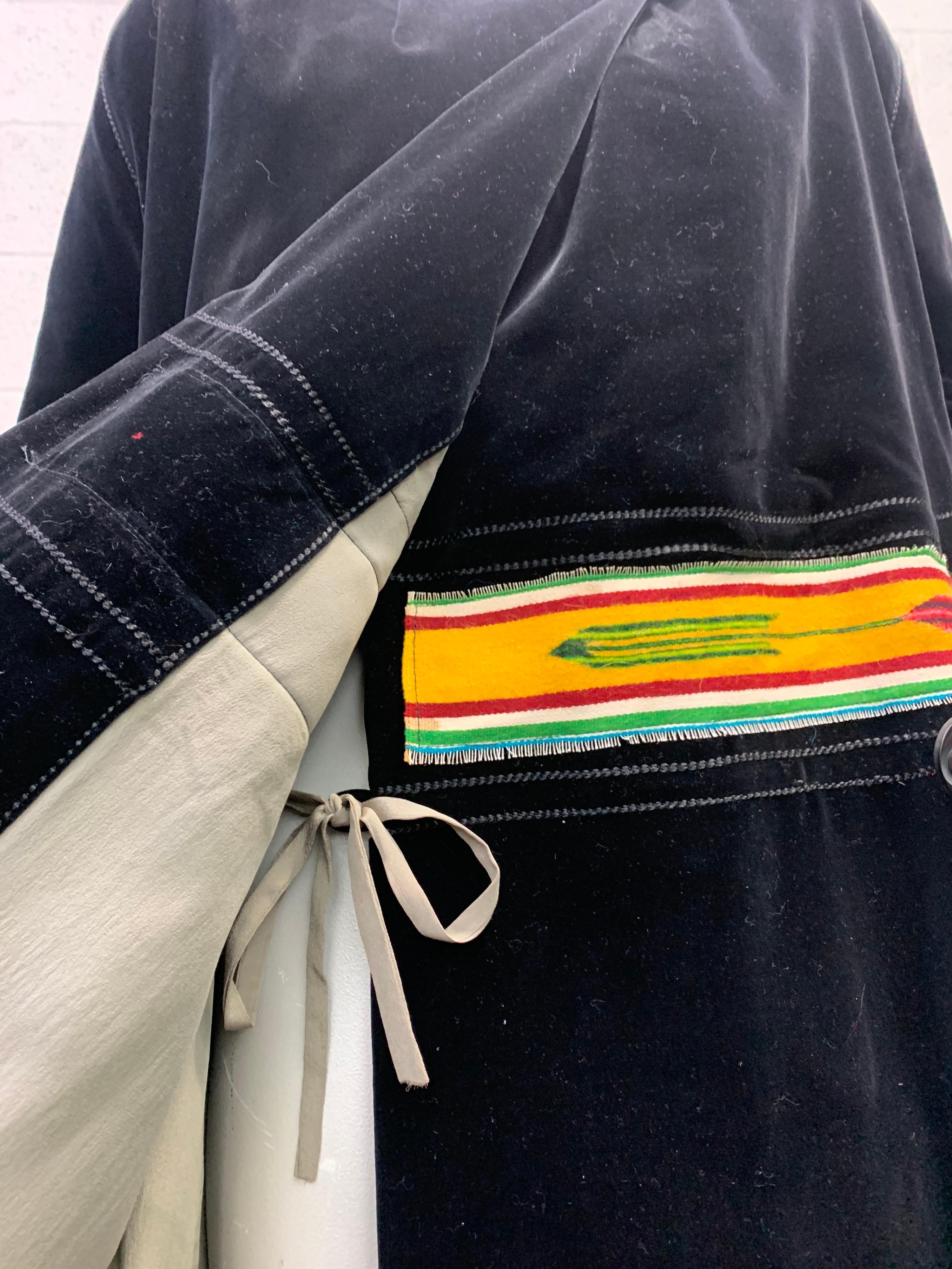 Torso Creations Deco Chimayo Applique Car Coat and Matching Black ...