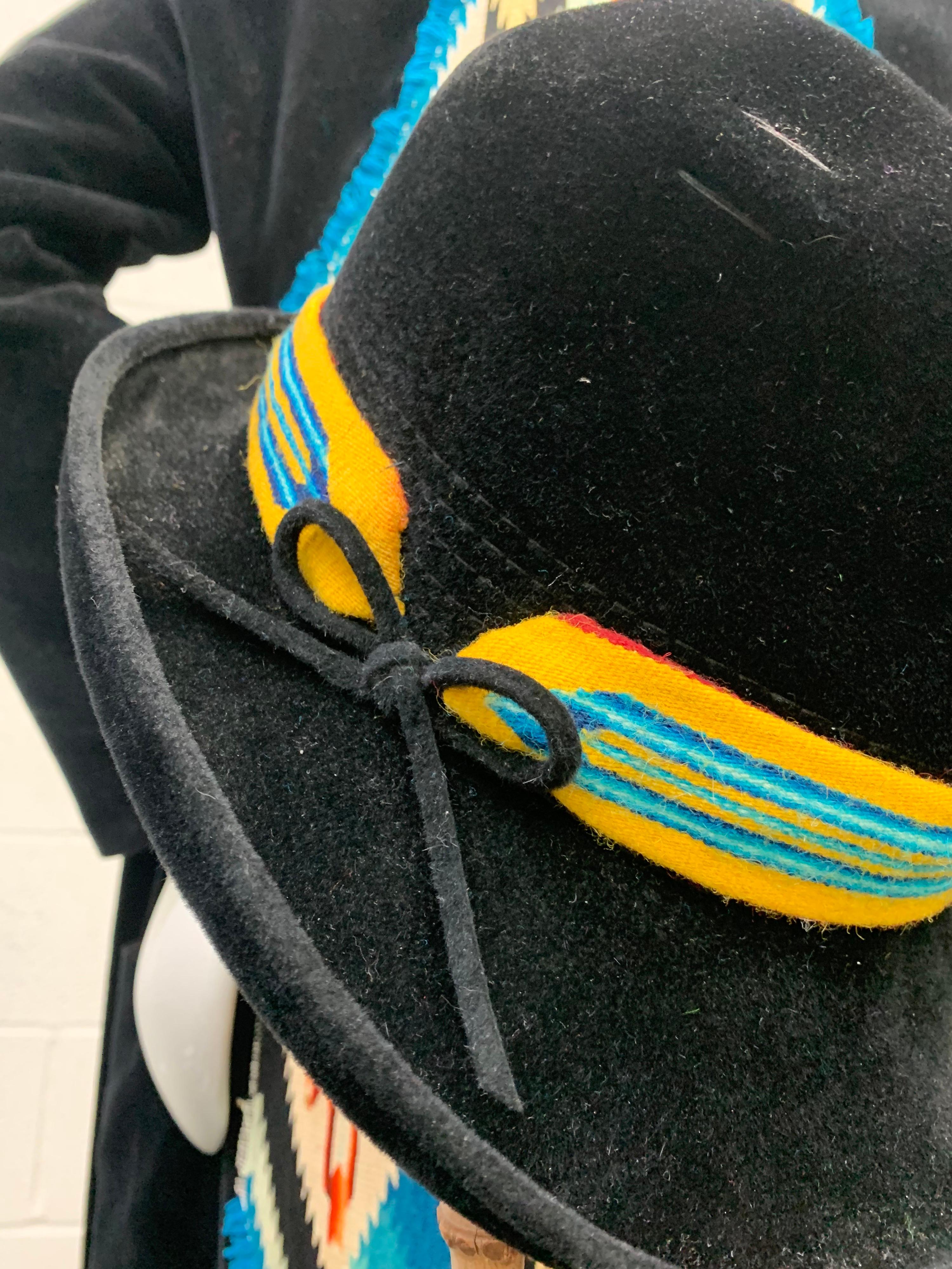 Torso Creations Deco Chimayo Applique Car Coat and Matching Black ...