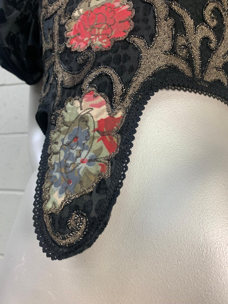 Torso Creations "Juliette" Style Corset Bodice w Metallic Applique and ...