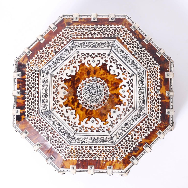 Tortoise Shell and Bone Box at 1stDibs