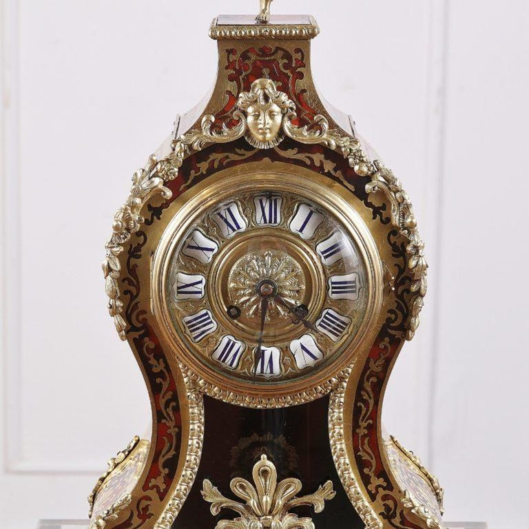 Tortoise Shell-and-Brass Clock at 1stdibs
