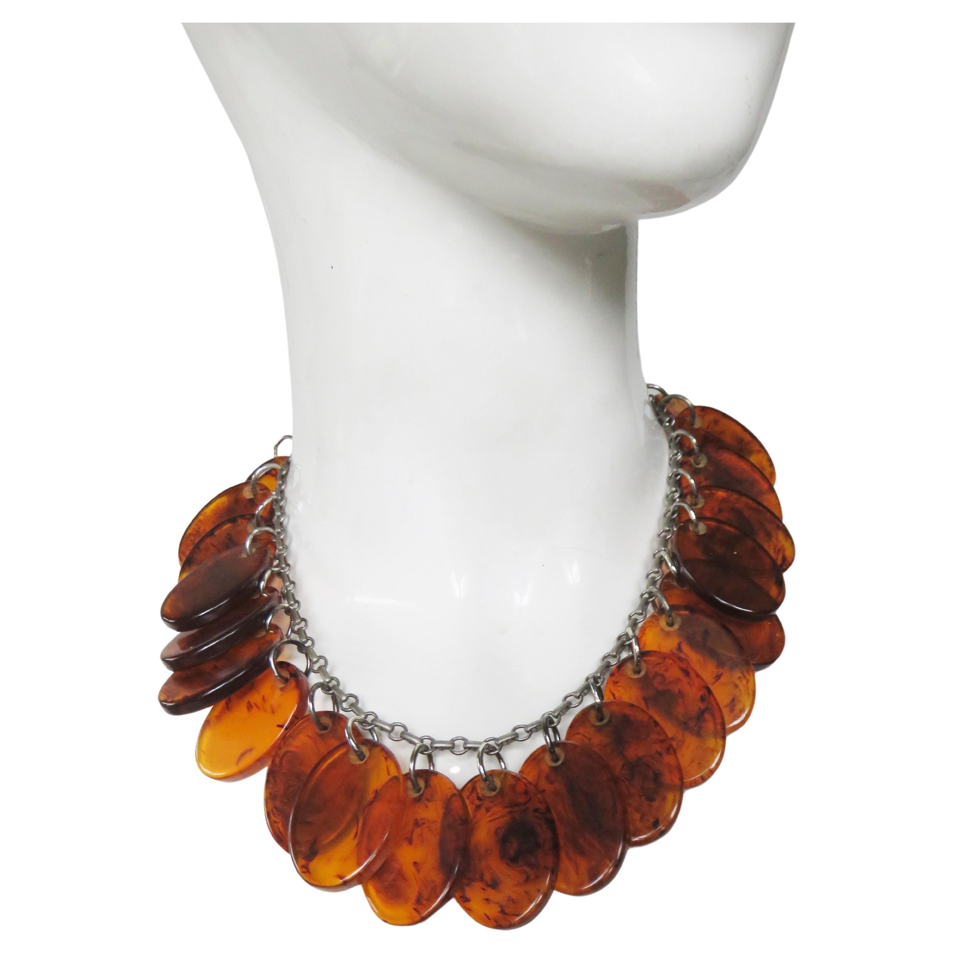 Victorian Tortoise Shell Butterfly Necklace at 1stDibs