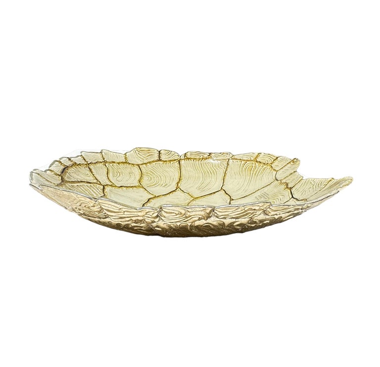 Tortoise Shell Metallic Decorative Bowl from Turkey For Sale at 1stDibs
