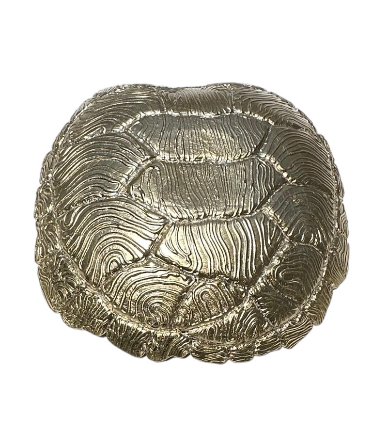 Tortoise Shell Metallic Decorative Bowl from Turkey For Sale at 1stDibs