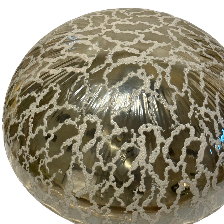 Tortoise Shell Pattern Amber Glass Flush Mount Vintage Austria, 1960s ...