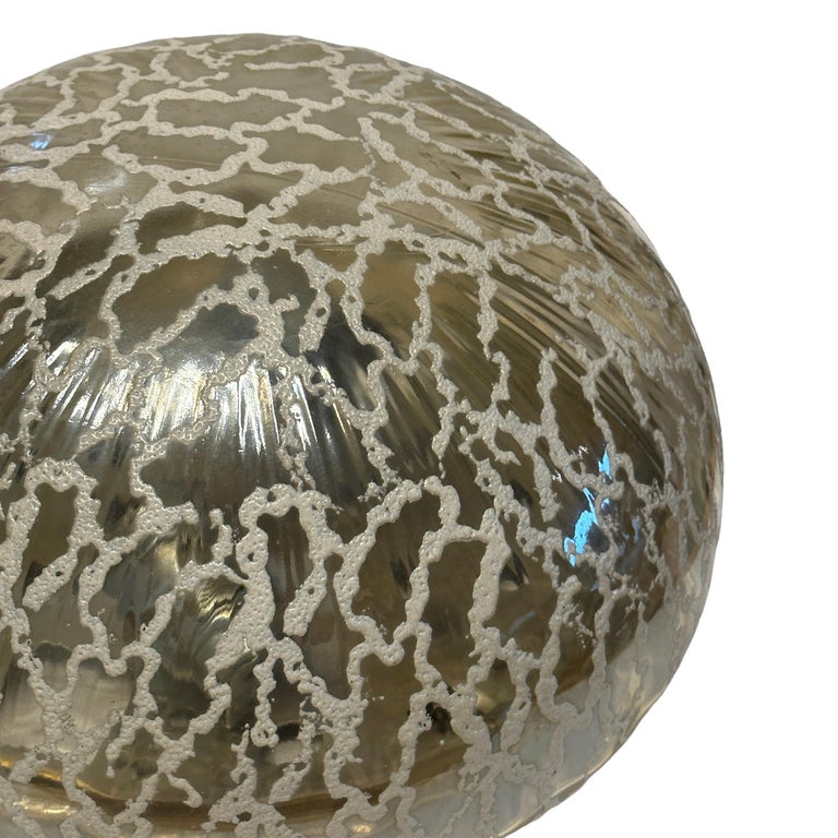 Tortoise Shell Pattern Amber Glass Flush Mount Vintage Austria, 1960s ...