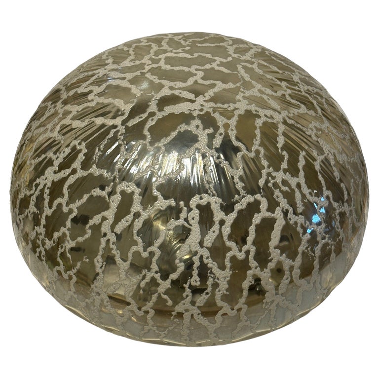 Tortoise Shell Pattern Amber Glass Flush Mount Vintage Austria, 1960s ...
