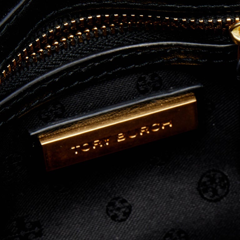 Tory Burch Black Leather Alexa Shoulder Bag at 1stDibs