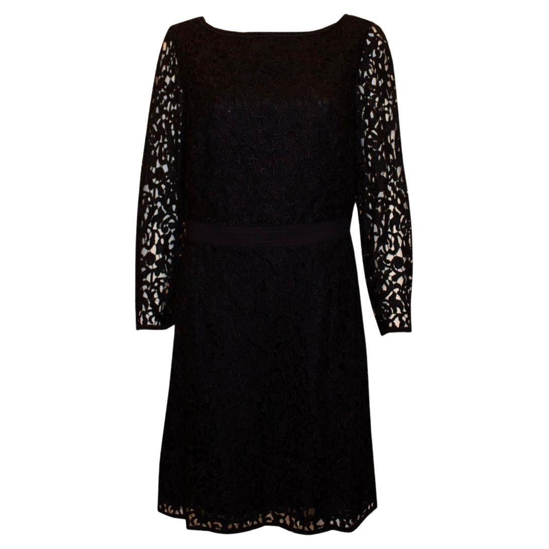 Tory Burch Navy Lace Cocktail Dress For Sale at 1stDibs