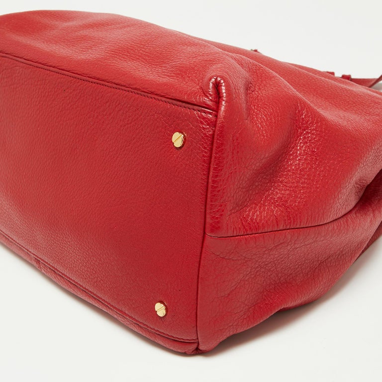 Tory Burch Red Leather Amanda Tote at 1stDibs