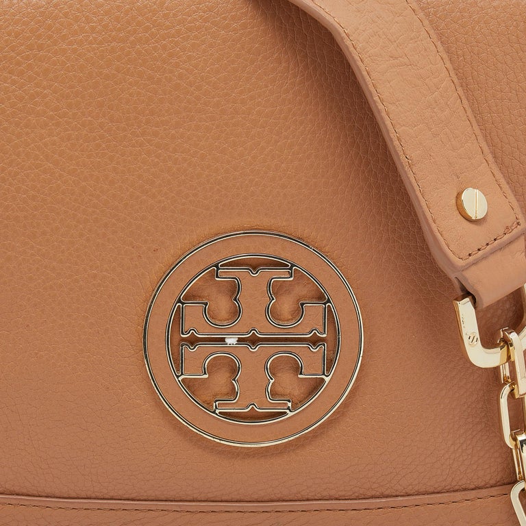 Tory Burch Tan Leather Amanda Crossbody Bag at 1stDibs