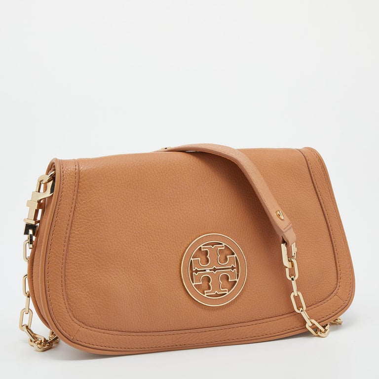 Tory Burch Tan Leather Amanda Crossbody Bag at 1stDibs
