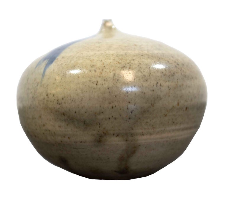 Toshiko Takaezu Closed Form Ceramic Moon Pot Signed at 1stDibs