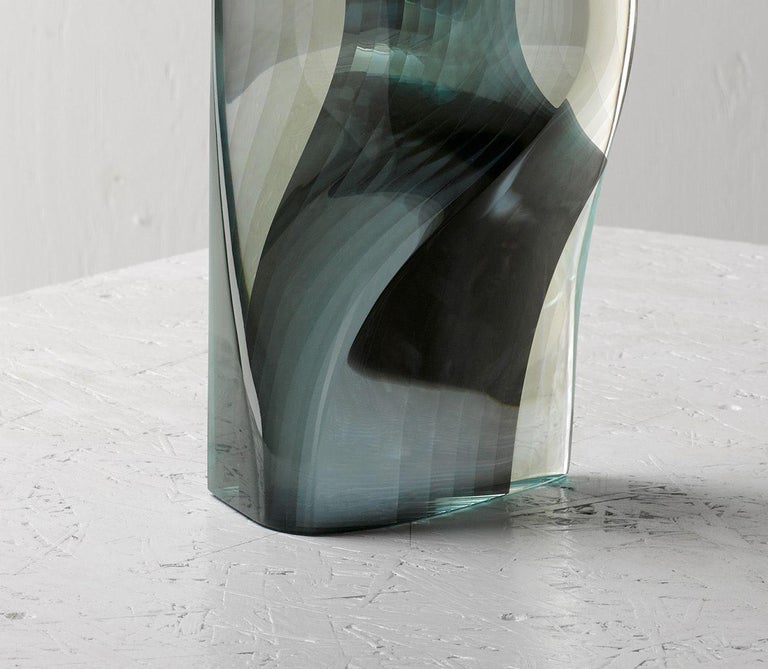 Toshio Iezumi - M.160303 by Toshio Iezumi - Glass, Vertical abstract ...