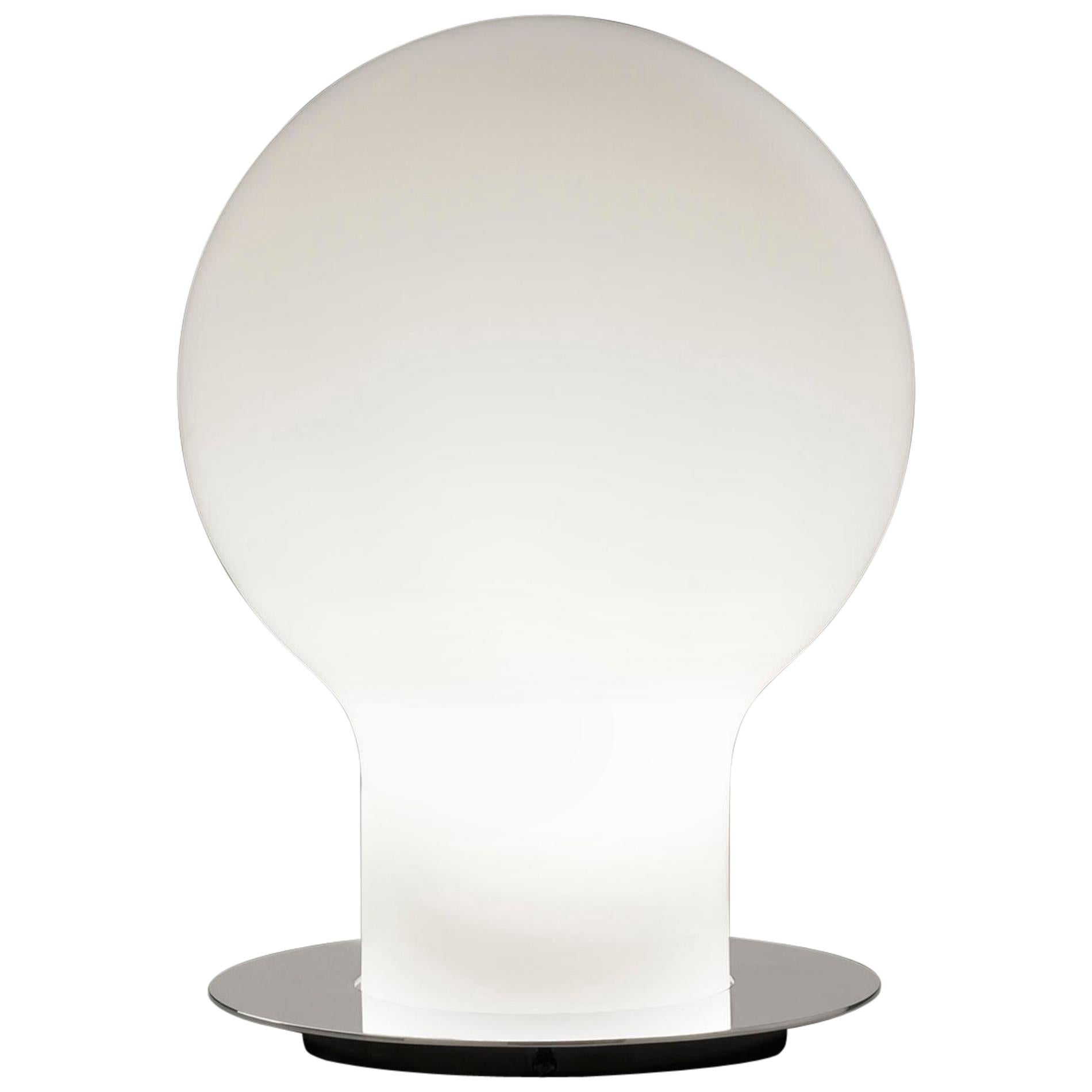 Italian Opaque Glass Table Lamp Jardinière For Sale at 1stDibs