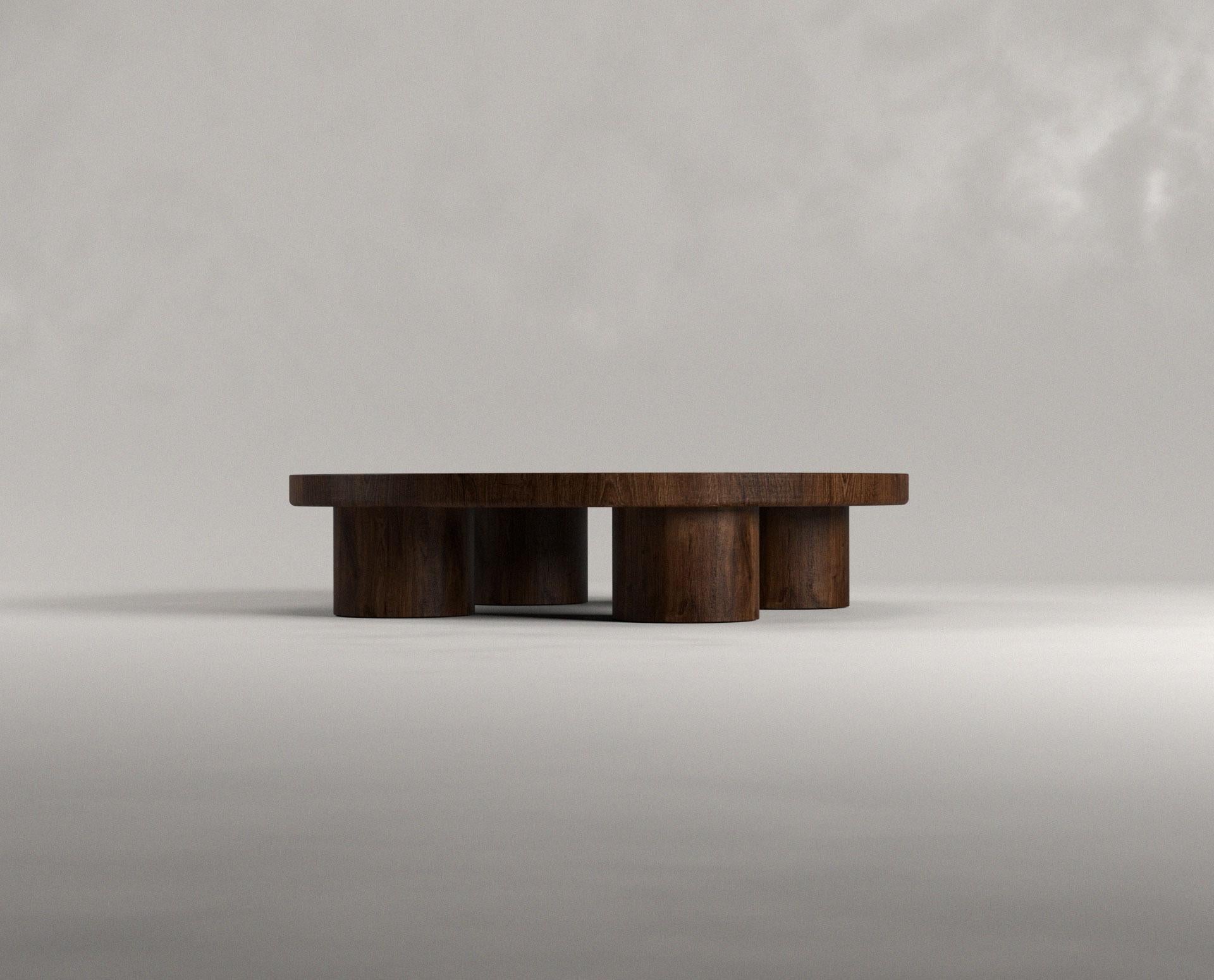 Totem Coffee Table Walnut 150 by Siete Studio For Sale at 1stDibs