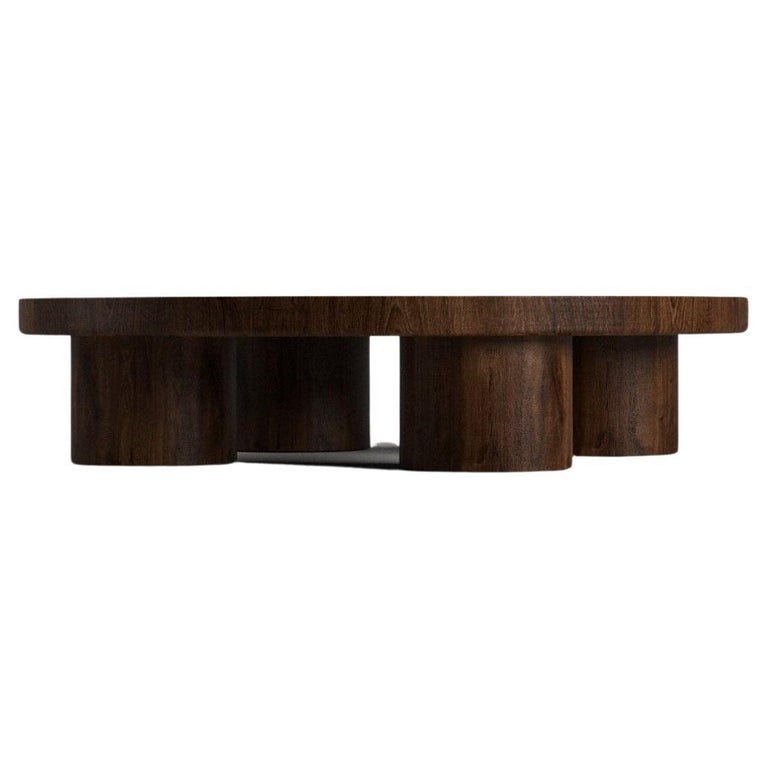 Totem Coffee Table Walnut 150 by Siete Studio For Sale at 1stDibs