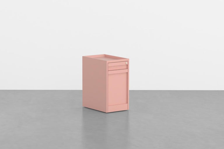 TOTEM Slim Rolling Pedestal Rose, in Stock For Sale at 1stDibs