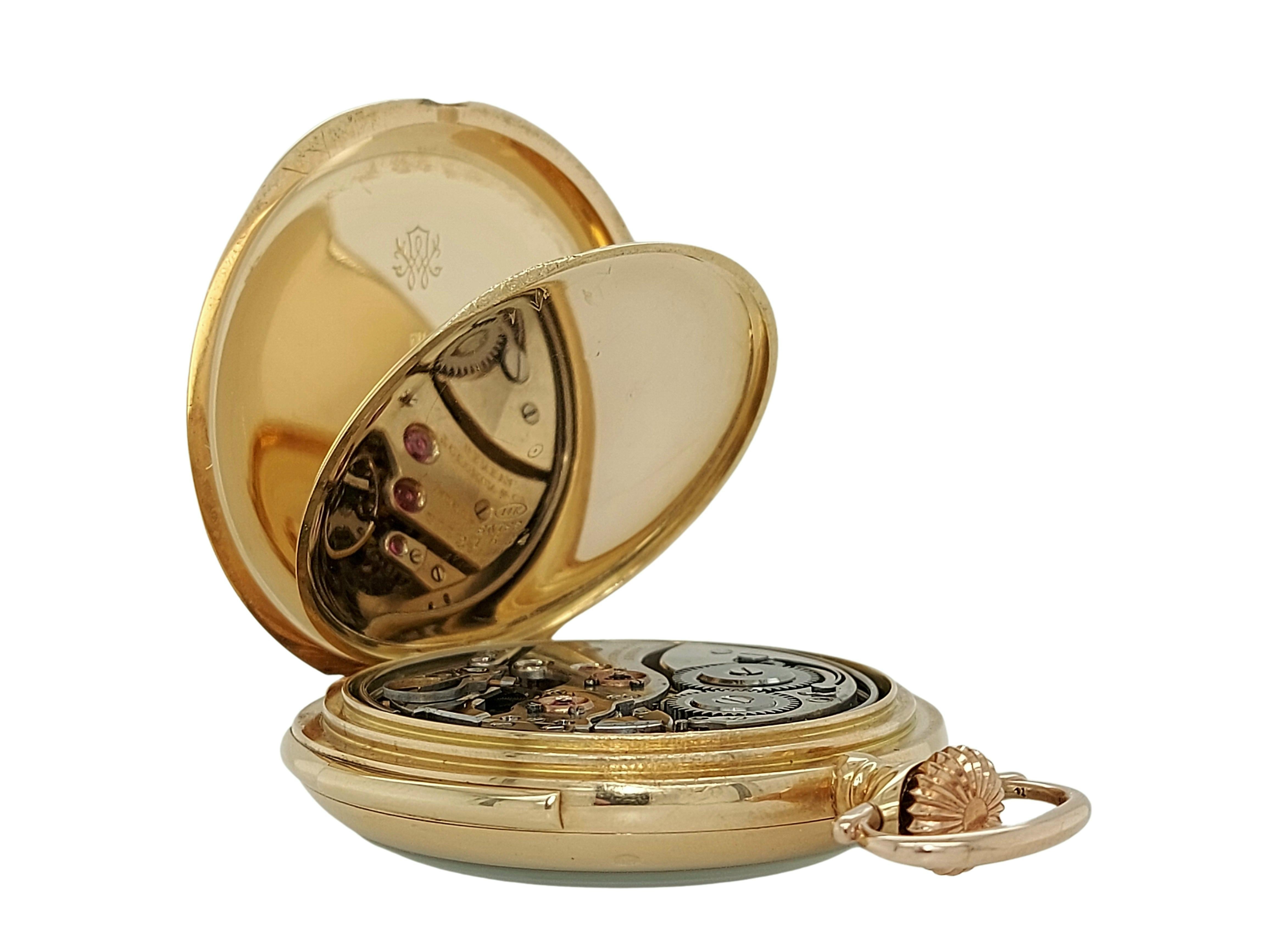 Touchon and Co 14kt Yellow Gold Minute Repeater Pocket Watch with ...