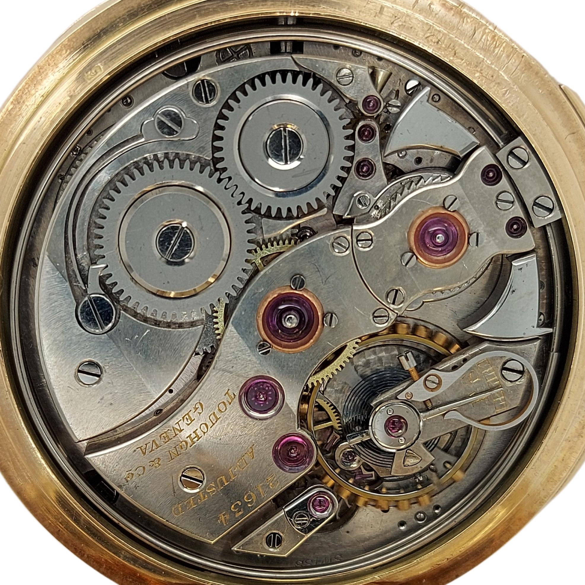 Touchon and Co 14kt Yellow Gold Minute Repeater Pocket Watch with ...