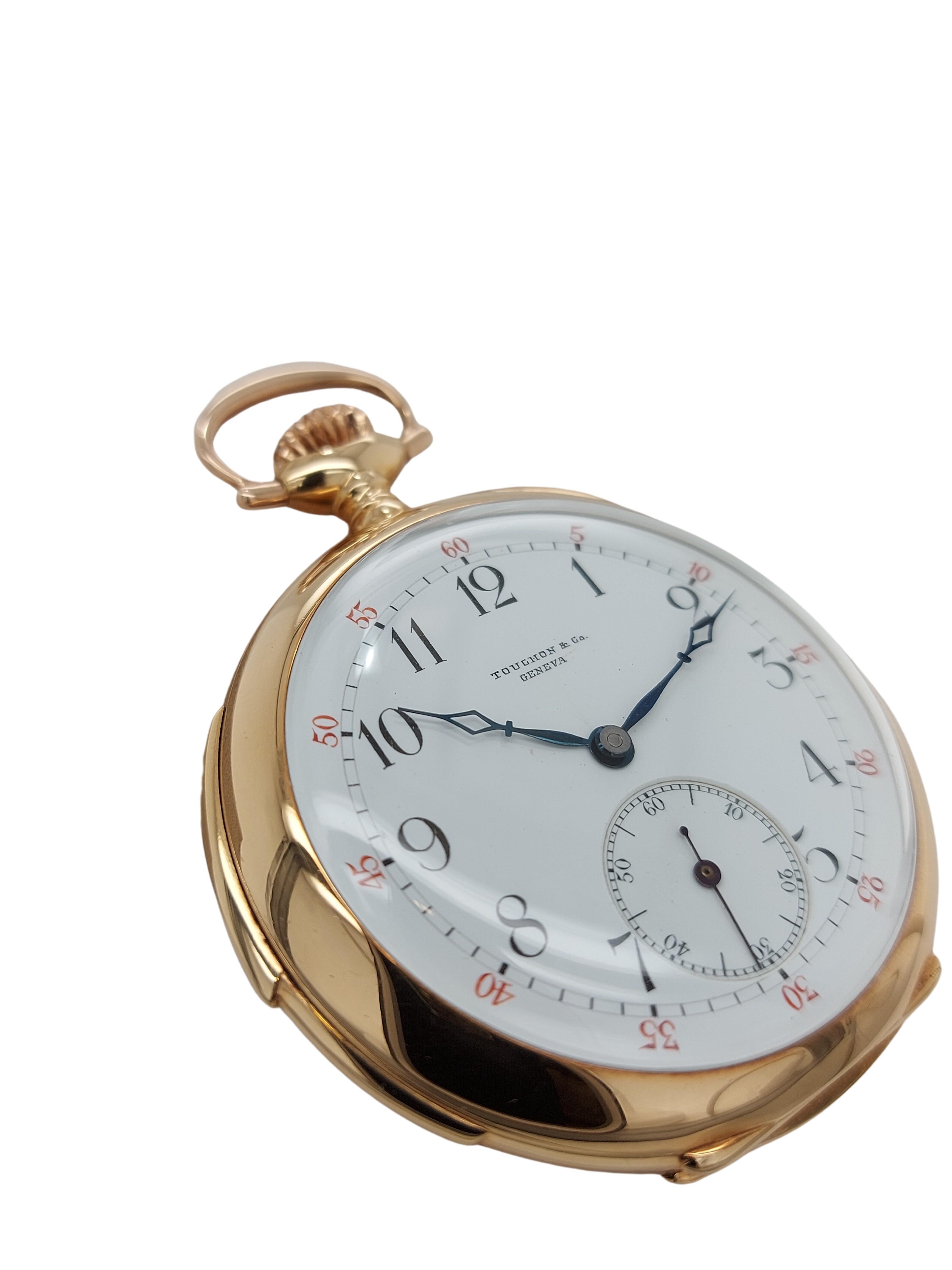 Touchon and Co 14kt Yellow Gold Minute Repeater Pocket Watch with ...